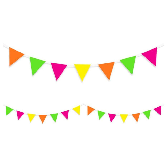 Mini Neon UV Party Bunting – 3m| The French Kitchen Castle Hill