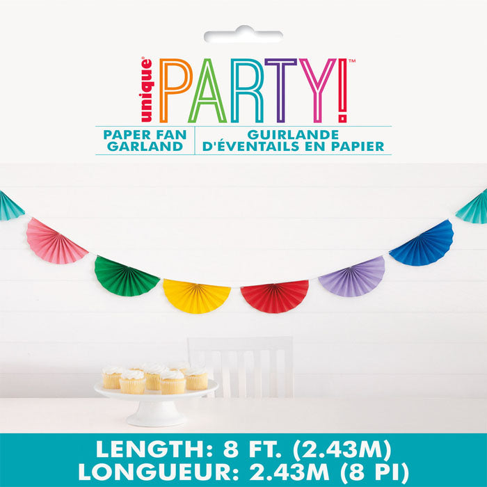 Paper Fan Garland – The French Kitchen Castle Hill