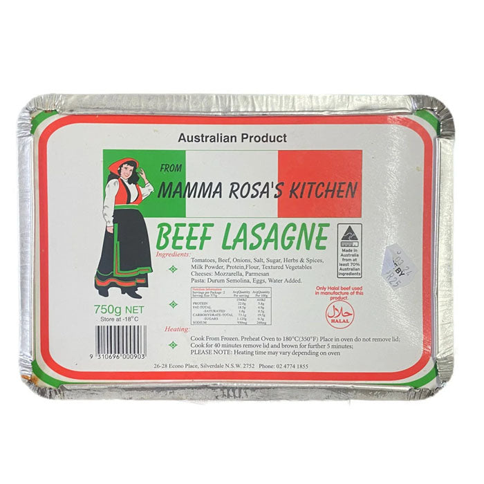 Mamma Rosa Lasagne Beef 750G – The French Kitchen Castle Hill
