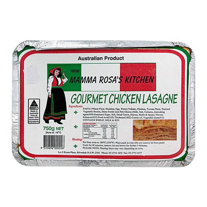 Mamma Rosa Chicken Lasagne 750G – The French Kitchen Castle Hill