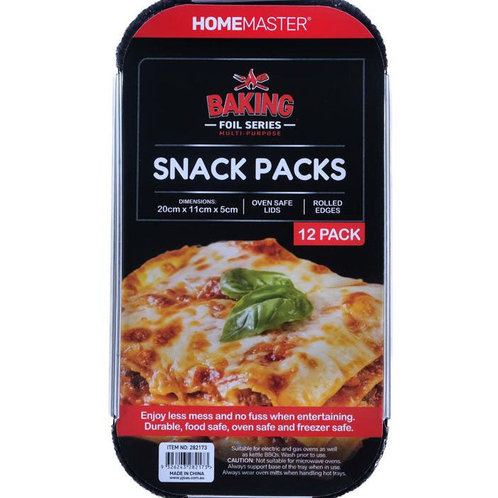 Foil Baking Trays with Lids – Snack Pack (12 Pack) – The French Kitchen ...