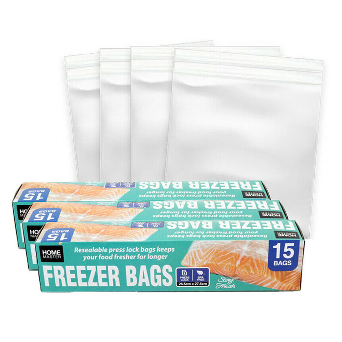 Home Master Freezer Bag 26.5cmx27.5cms 15 Bags – The French Kitchen ...