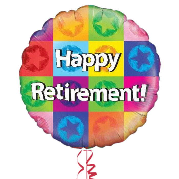 Happy Retirement Rainbow Foil Balloon – 45cm (18") – The French Kitchen ...