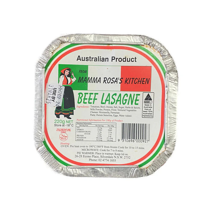 Mamma Rosa Lasagne Beef 220G – The French Kitchen Castle Hill