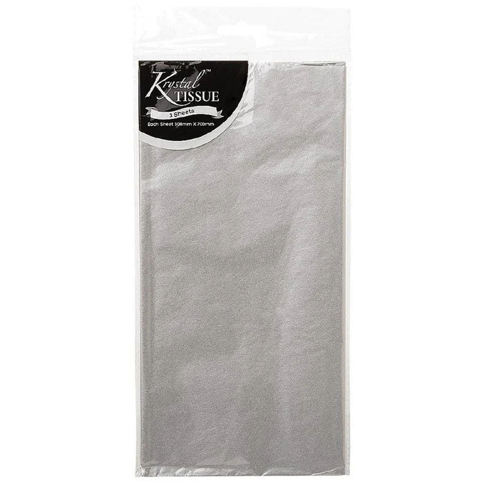 Krystal Silver Tissue Paper – 3 Pack – The French Kitchen Castle Hill