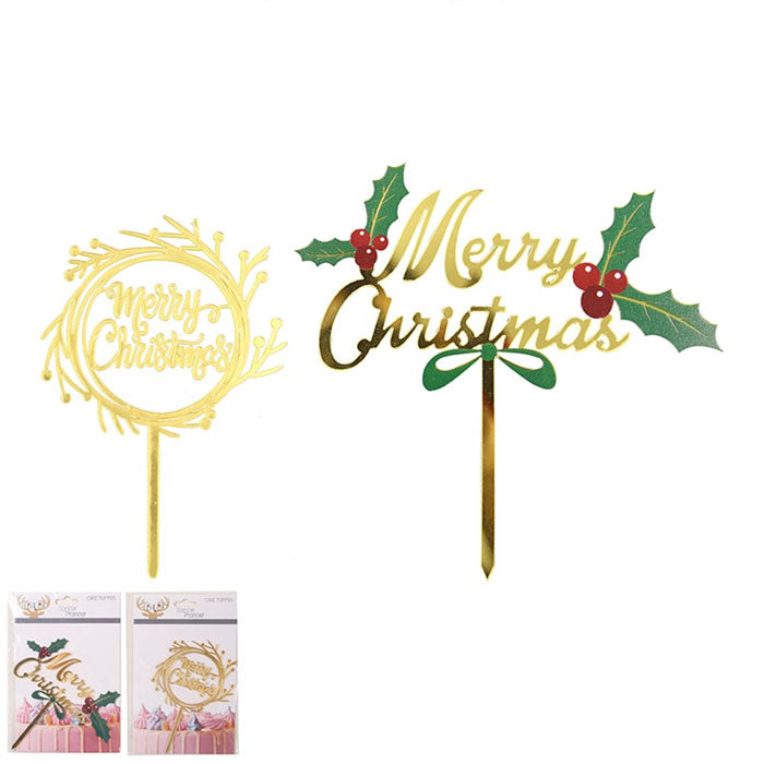 Merry Christmas Cake Toppers | The French Kitchen Castle Hill