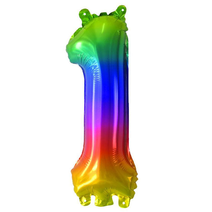 Air Filled Foil 35cm | Rainbow Numbers | The French Kitchen Castle Hill