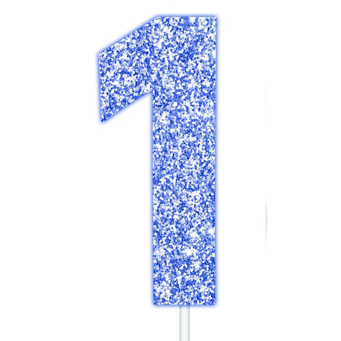 Blue Glitter Numbers | Cake Toppers | The French Kitchen Castle Hill