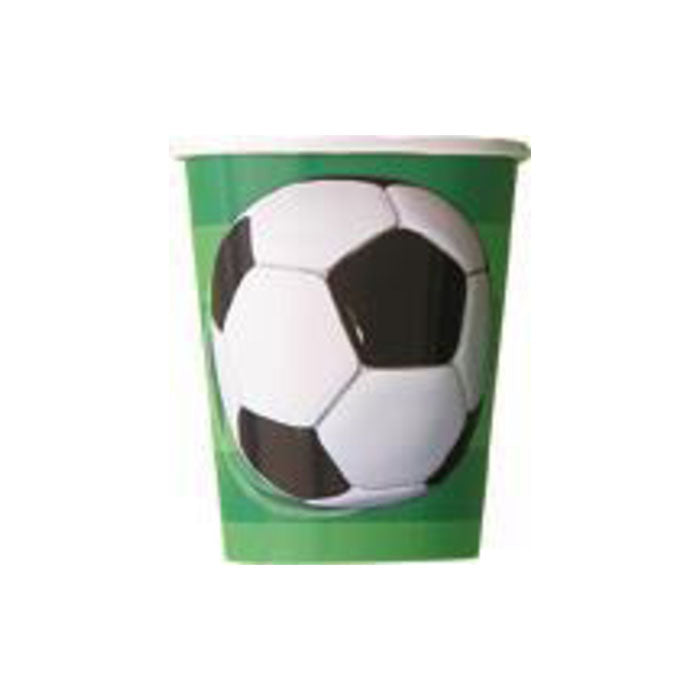 Soccer Paper Party Cups 8PK | The French Kitchen Castle Hill