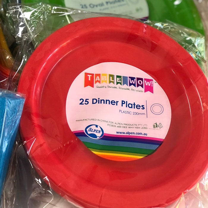 Dinner Plastic Plate | Reusable Alpen Quality | The French Kitchen ...