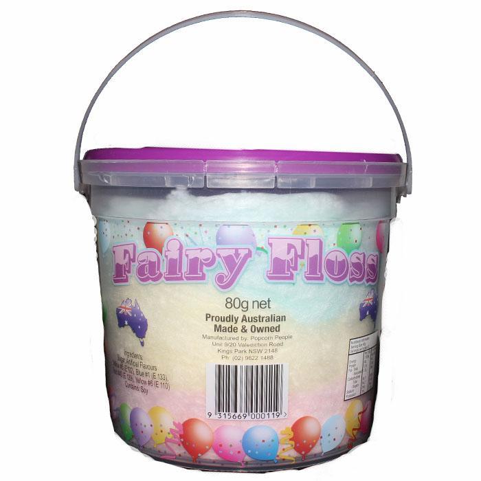 Rainbow Fairy Floss |80g Bucket The French Kitchen Castle Hill