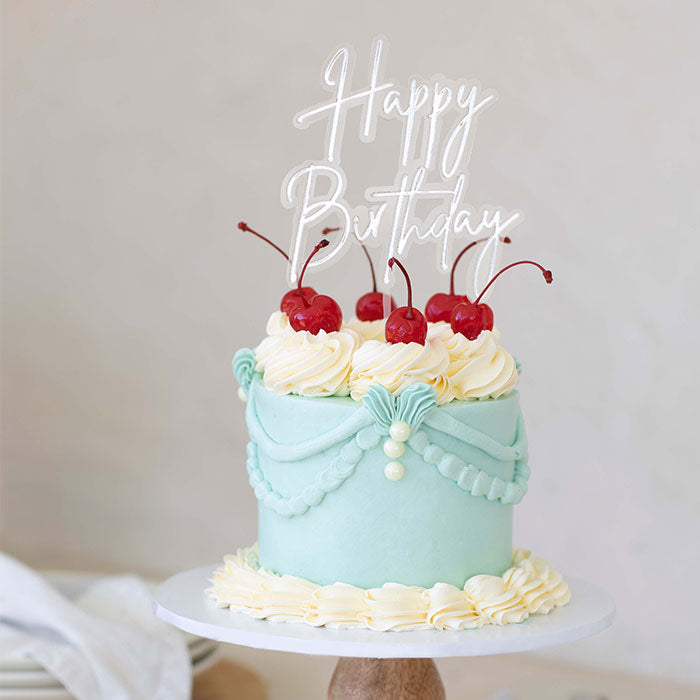 Acrylic Cake Topper | The French Kitchen Castle Hill