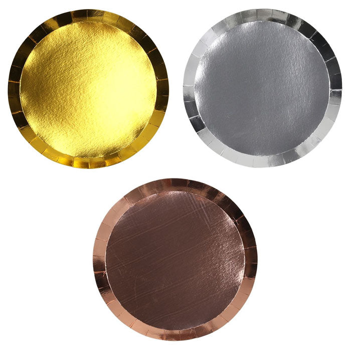 Metallic Paper Plates | The French Kitchen Castle Hill