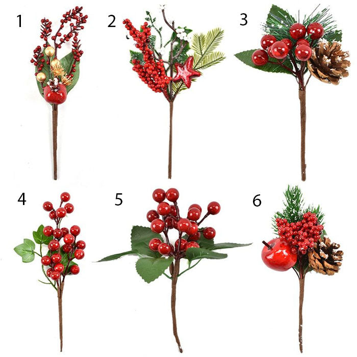 Red Berry Picks | 18cm | Xmas Deco | The French Kitchen Castle Hill