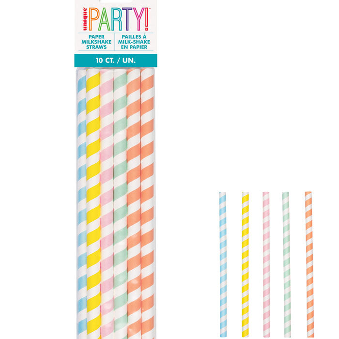 Rainbow Paper Straws | The French Kitchen Castle Hill